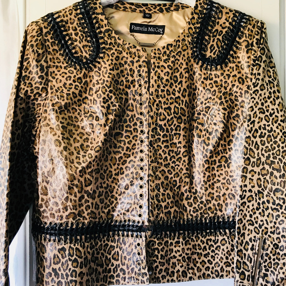 Pamela McCoy | Jackets & Coats | Pamela Mccoy Genuine Leather Jacket ...